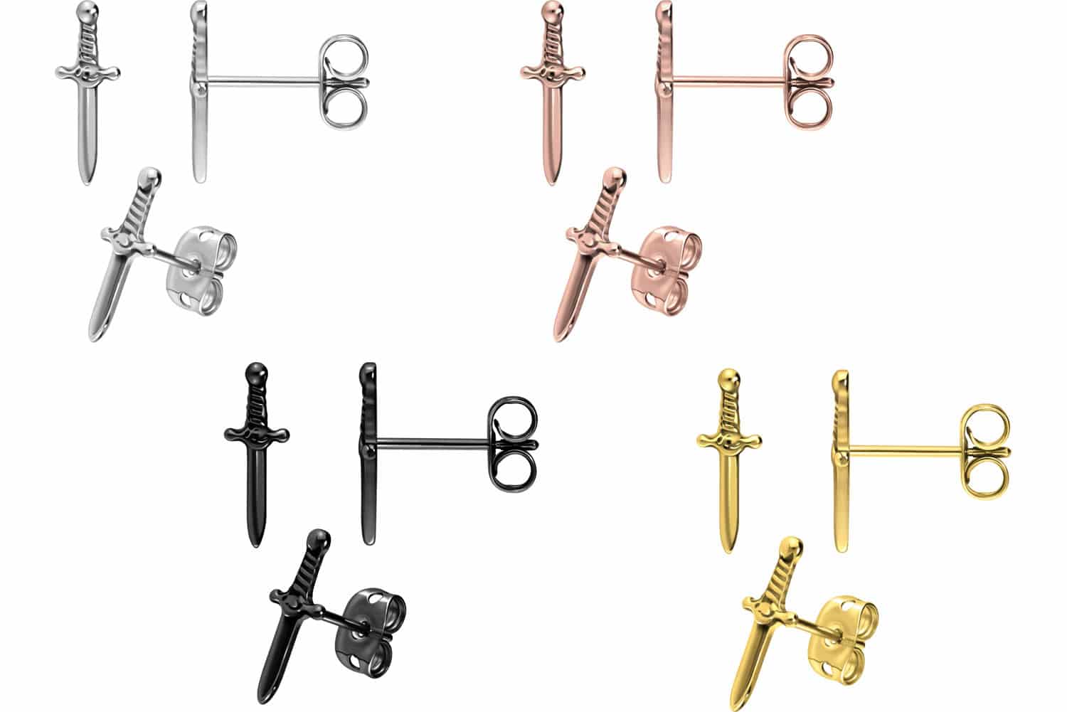 Titanium ear studs SWORD | PIERCINGLINE